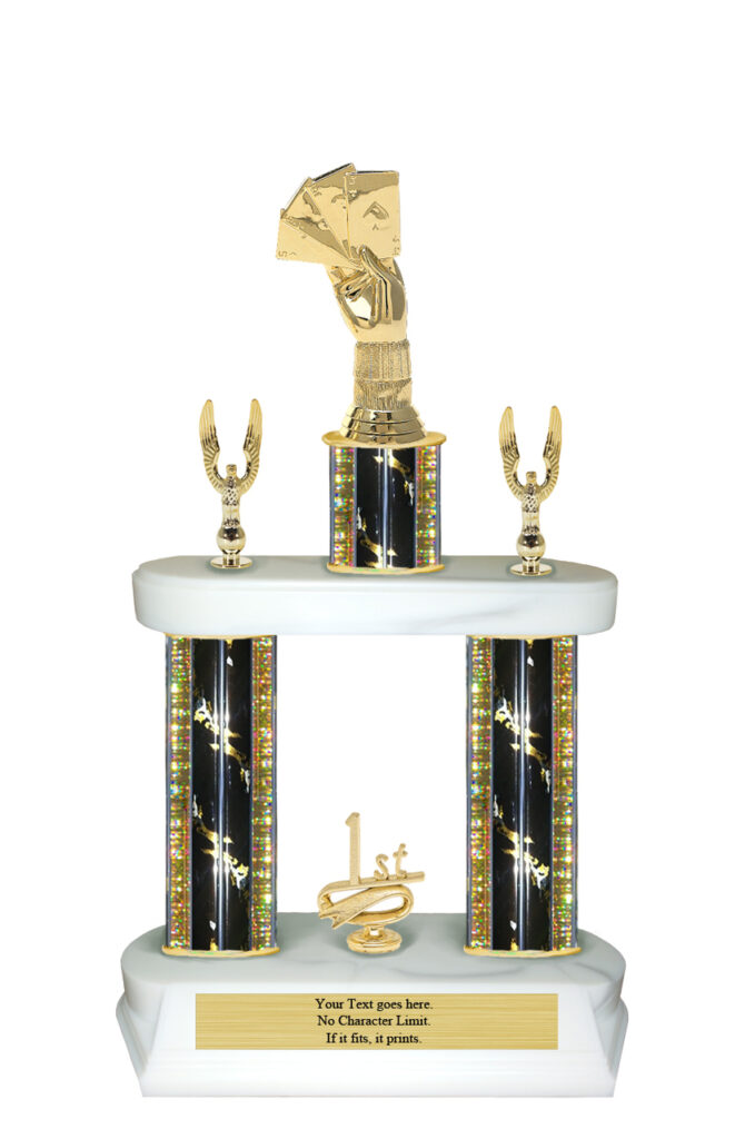 2 Column Bridge Trophies with 8 Inch Base