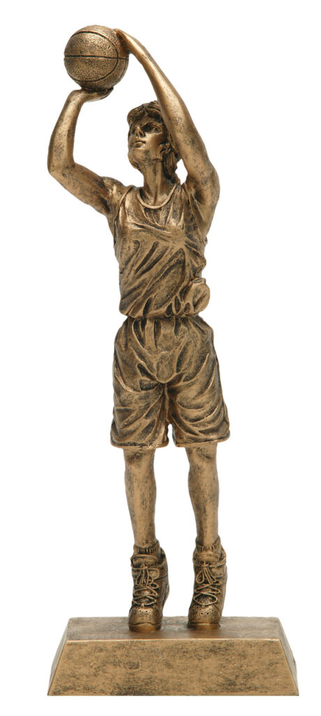 Sport Resins - Gold Basketball Female 12¾" - Total Recognition